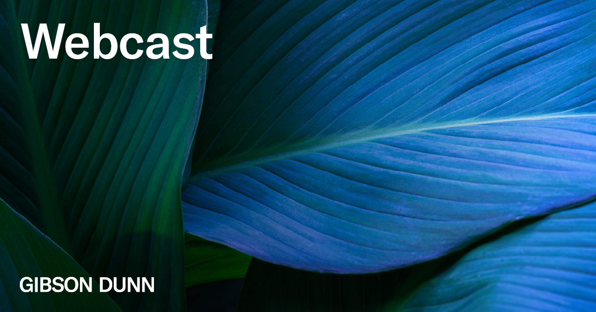 Webcast: Recent European Union ESG and AI Developments and the Impact ...